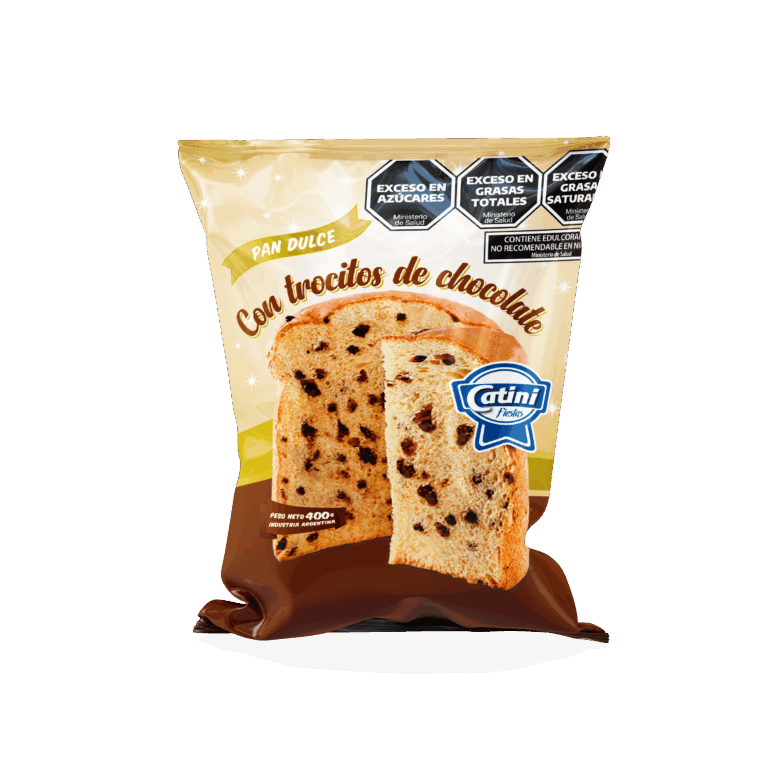 Pan dulce con trocitos de chocolate CATINI 6x400g – Agronor S.A.